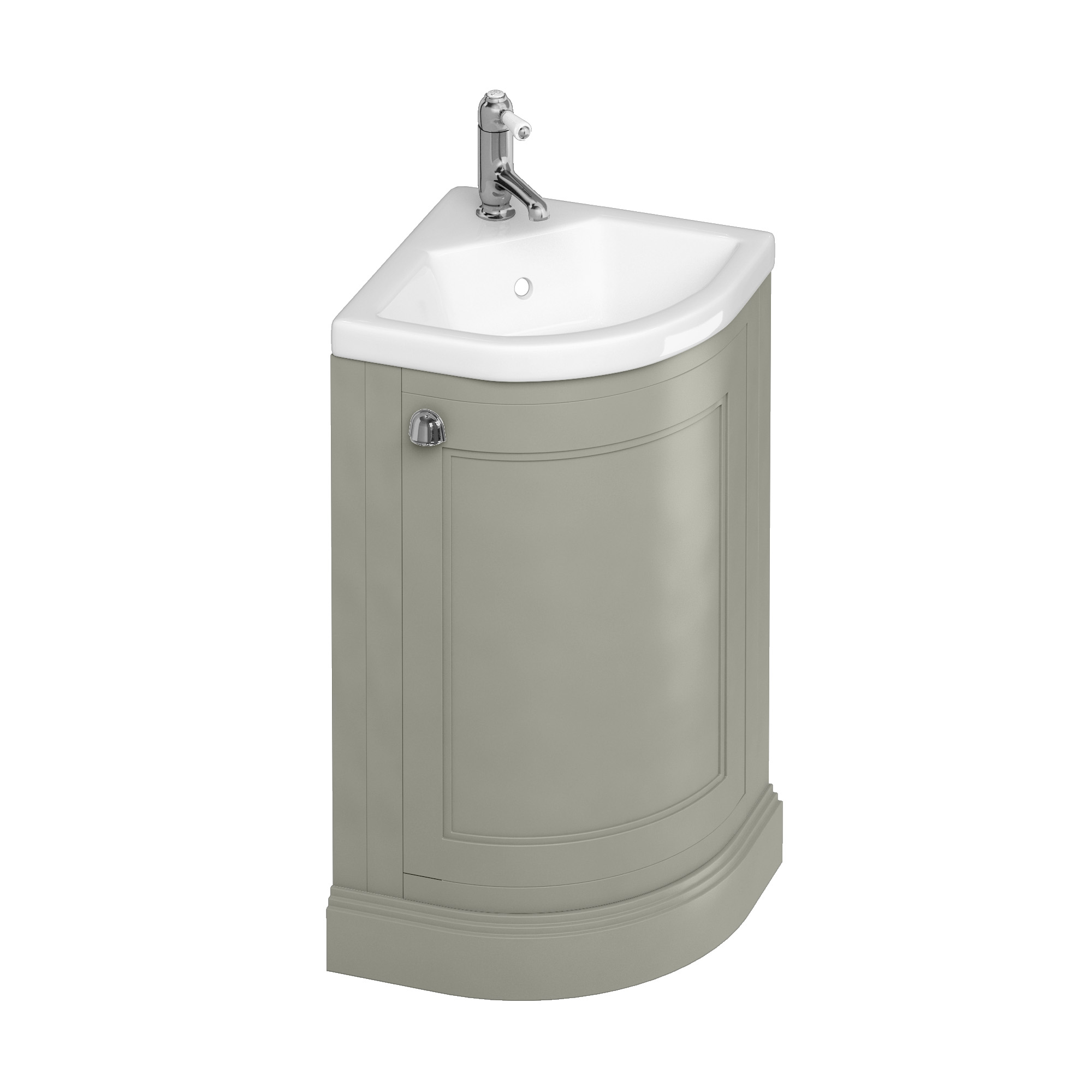 Freestanding 43cm Corner Vanity Unit | BB Whitebook